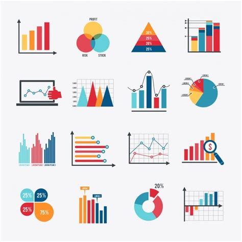 Premium Vector Infographic Elements Collection Charts And Graphs