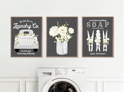 Laundry Room Wall Decor Sets