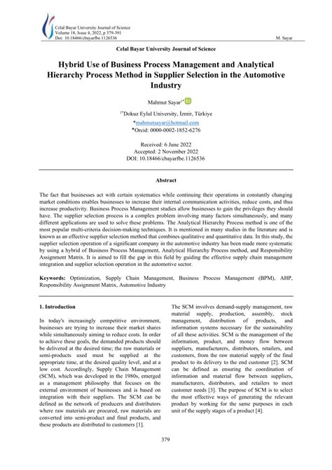 Pdf Hybrid Use Of Business Process Management And Analytical