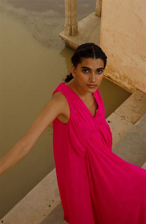 Rani Pink Dress Roopa Pemmaraju