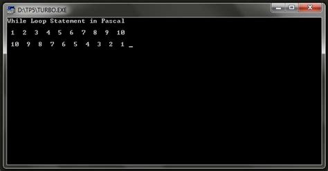 Free Programming Source Codes And Computer Programming Tutorials While Loop Statement In Pascal