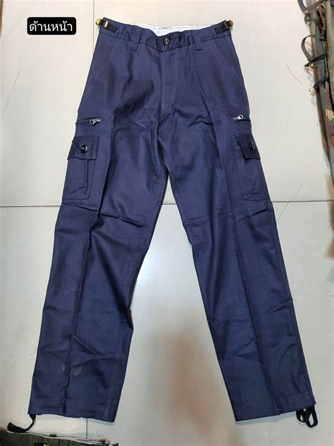 กางเกงทหารขายาวสีพื้นเนื้อผ้าเวสปอยด์ กางเกง6กระเป๋าขากระบอก Army789 Thaipick