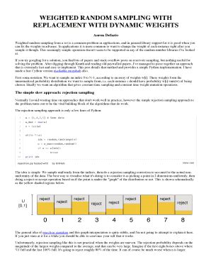 Fillable Online WEIGHTED RANDOM SAMPLING WITH Fax Email Print PdfFiller