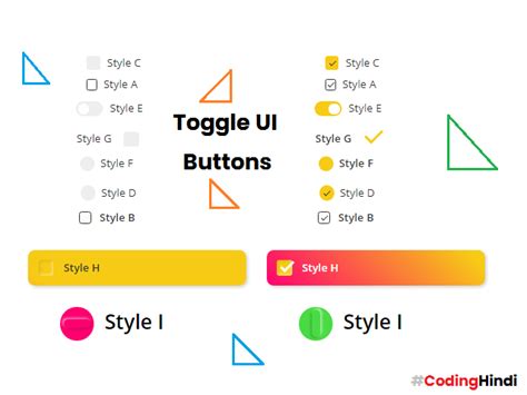 Checkbox Ui Toggles Html Css Coding Hindi