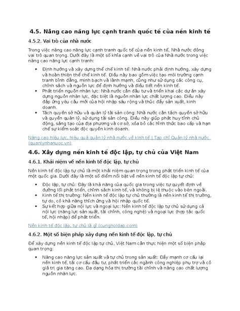 Ktct Ktct 4 Nâng Cao Năng Lực Cạnh Tranh Quốc Tế Của Nền Kinh Tế 4