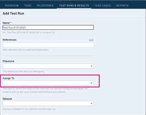 Assigning Tests For Execution Testrail Support Center