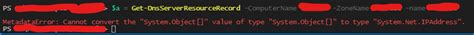 Get Dnsserverresorucerecord Fails · Issue 16094 · Powershell