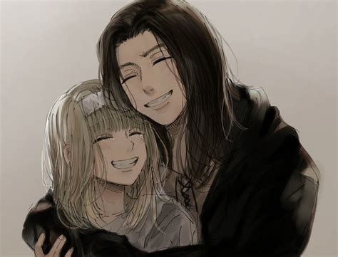 Eren Yeager And Ymir Fritz Shingeki No Kyojin Drawn By Mosu Mo S