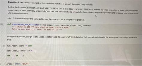 Solved Question Let S Now See What The Distribution Of Chegg