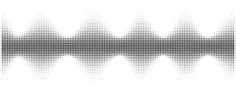 Dotted Wave Halftone Vector Pattern Abstract Music Sound Wavy Audio