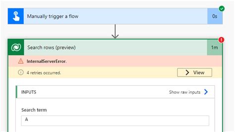 Search Rows Preview Action In Dataverse Connector In A Flow Power