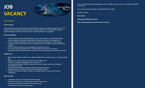 Hiring Datascientist Analytics Machinelearning Datadriven