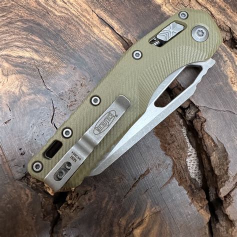 Microtech MSI RAM LOK Fluted OD Green G 10 Handle Apocalyptic Standard 210 10APFLGTOD American