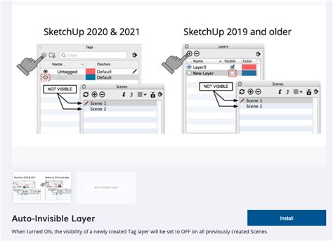 Make Tag Invisible In All Scenes Sketchup Sketchup Community