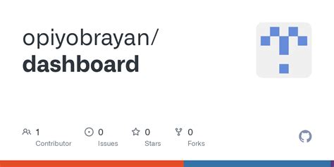 Github Opiyobrayan Dashboard