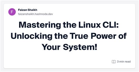 mastering the linux cli unlocking the true power of your system