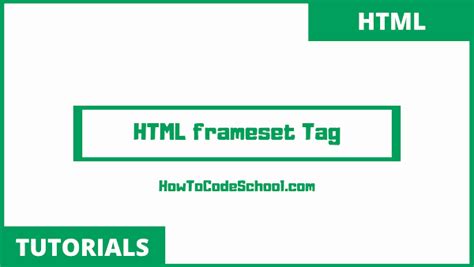 html frameset tag