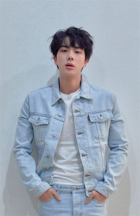 Download Kim Seok Jin In Denims Wallpaper