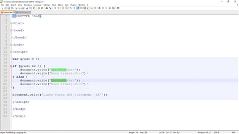22 ESP JavaScript El Bloque If Else YouTube
