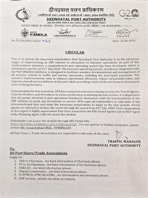 Circular Go Live Port Operating System Pdf