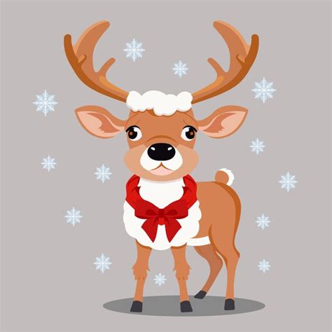 Premium Vector Dasher The Agile Reindeer