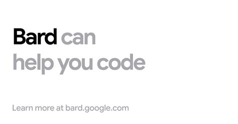Bard Now Helps You Code