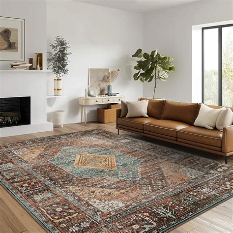 Genimo Area Rugs 9x12 Living Room Non Slip Indoor Vogue