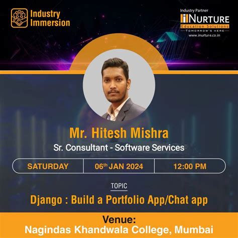 Hitesh Mishra On Linkedin Python Django Webinar Workshop
