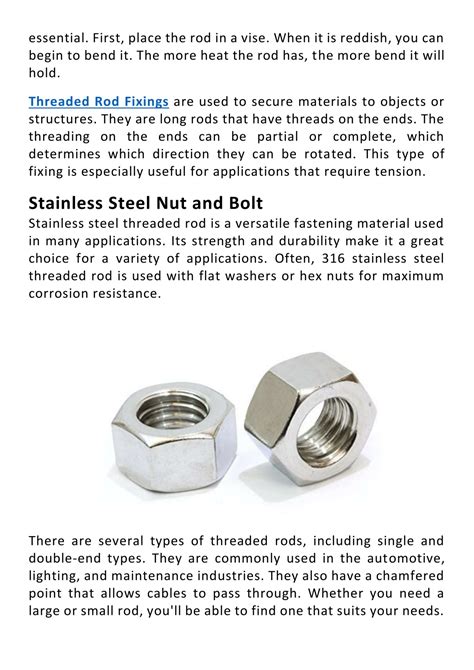 PPT Different Types Of Threaded Rod Fixings PowerPoint Presentation Free Download ID 11627507
