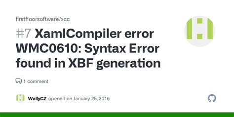 xamlcompiler error wmc0610 syntax error found in xbf generation · issue 7 · firstfloorsoftware