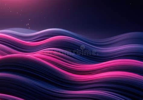 Abstract Waves In Vibrant Pink And Purple Tones Create A Dynamic Visual Stock Image Image Of
