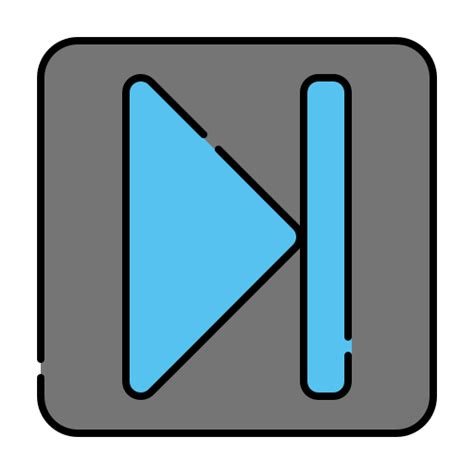 Next Button Generic Outline Color Icon