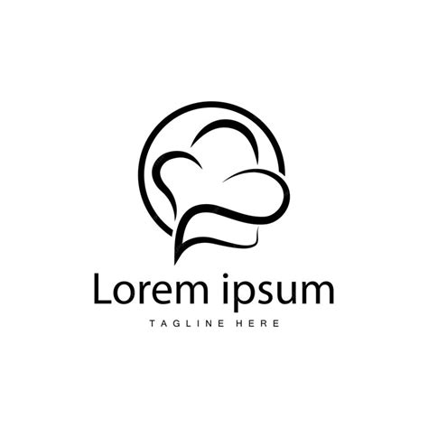 Premium Vector Simple Chef Hat Logo Design Template Silhouette Vector Illustration