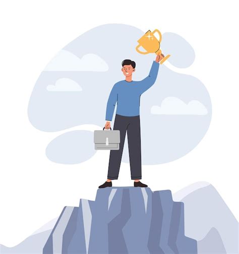 성공적인 사업 개념 프리미엄 벡터