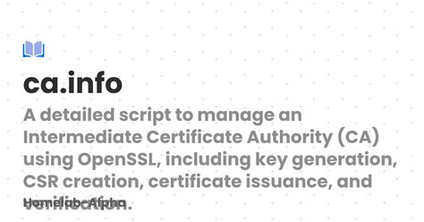 Ca Info Homelab Alpha