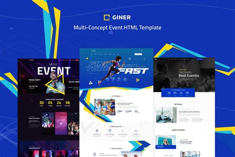 Giner Multi Concept Event Html Template