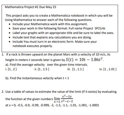 Solved Mathematica Project 1 Due May 25 This Project Asks