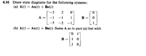 Solved Draw State Diagrams For The Following Systems A Chegg Com