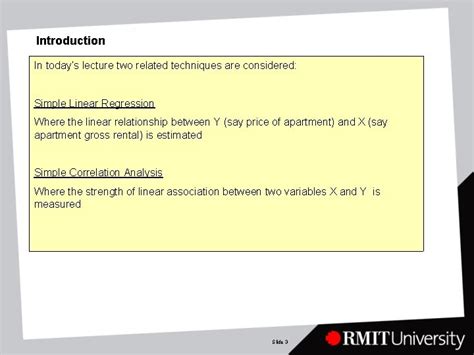 OMGT LECTURE Simple Correlation And Regression