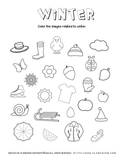 Winter Printable Worksheets