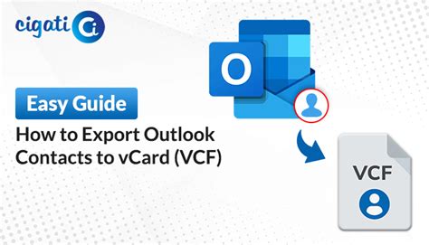 How To Export Outlook Contacts To Vcard Vcf Easy Guide