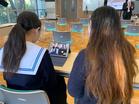 みよし市と米コロンバス市の中学生が3年ぶりに交流 オンラインで会話楽しむ 豊田経済新聞