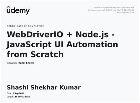 Shashi Shekhar On Linkedin Automationtesting Webdriverio Nodejs Javascript Continuouslearning