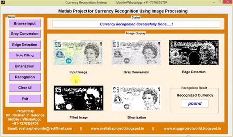 Matlab Project For Currency Recognition Using Image Processing Full