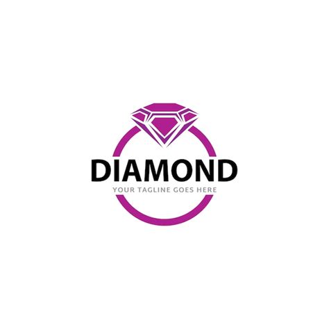 크리에이 티브 다이아몬드 로고 및 아이콘 디자인 템플릿입니다 프리미엄 벡터
