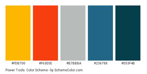 Power Tools Color Scheme Blue