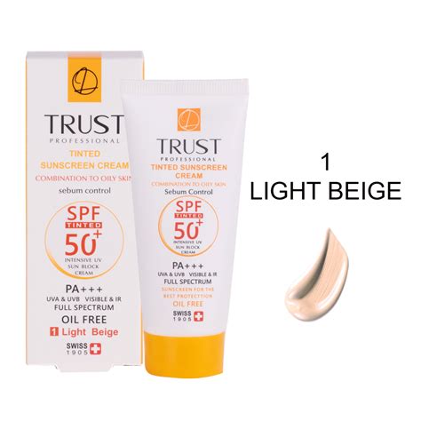 کرم ضد آفتاب رنگی و کنترل چربی بژ روشن پوست مختلط تا چرب