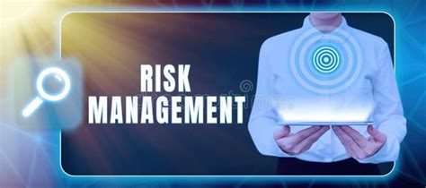 Conceptual Caption Risk Management Word Written On Assessing And