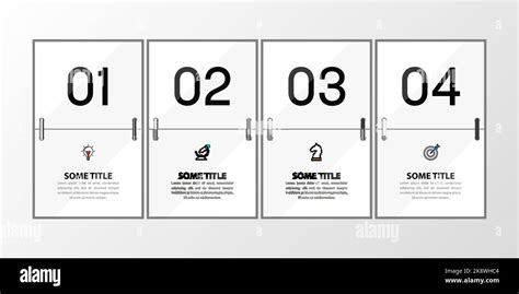 Infographic Design Template Creative Concept With 4 Steps Can Be Used
