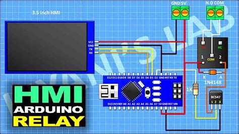Control A Relay With Hmi Using Arduino